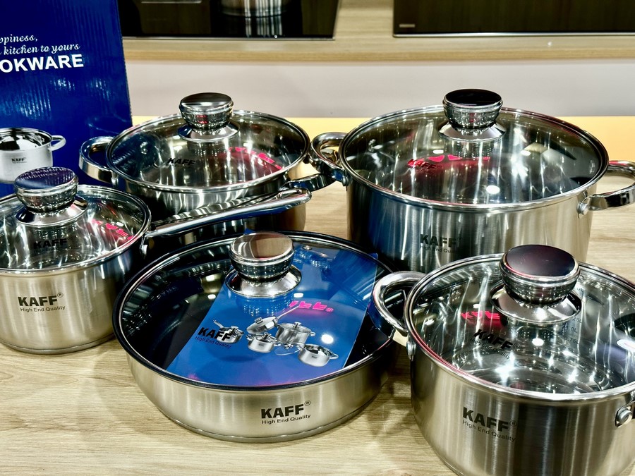 Bộ nồi inox 5 đáy 5 món inox 304 KAFF KF-ST005FR