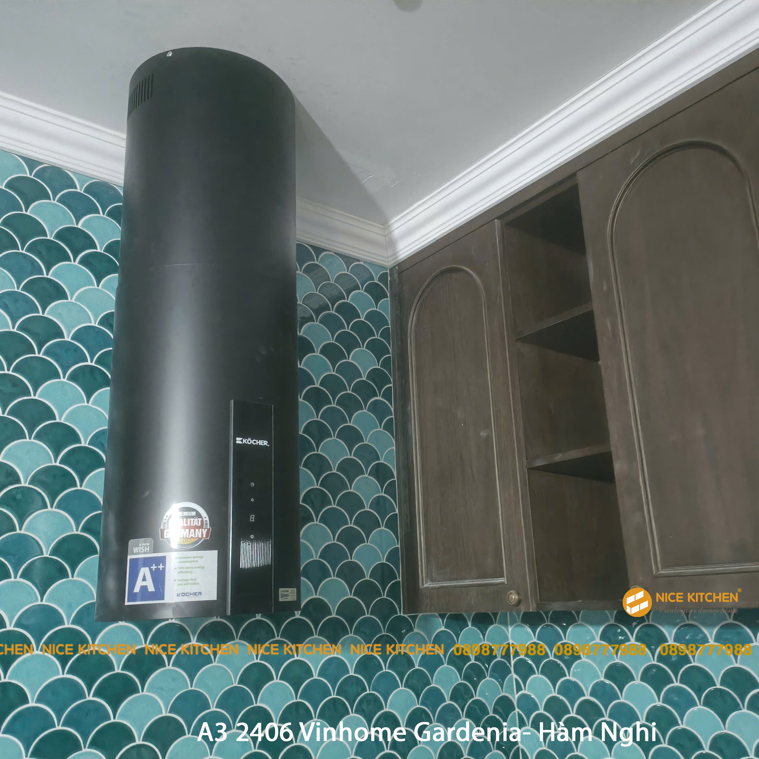 Máy hút mùi độc lập trụ tròn KOCHER SERENA CXW-188BL