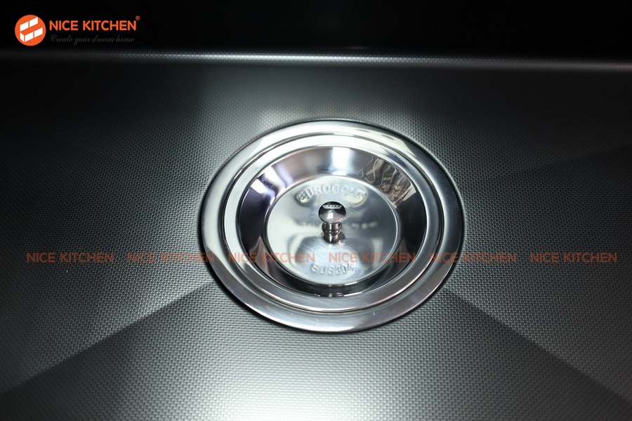 Chậu rửa bát 1 hộc inox SUS304 EUROGOLD EUC18045ED